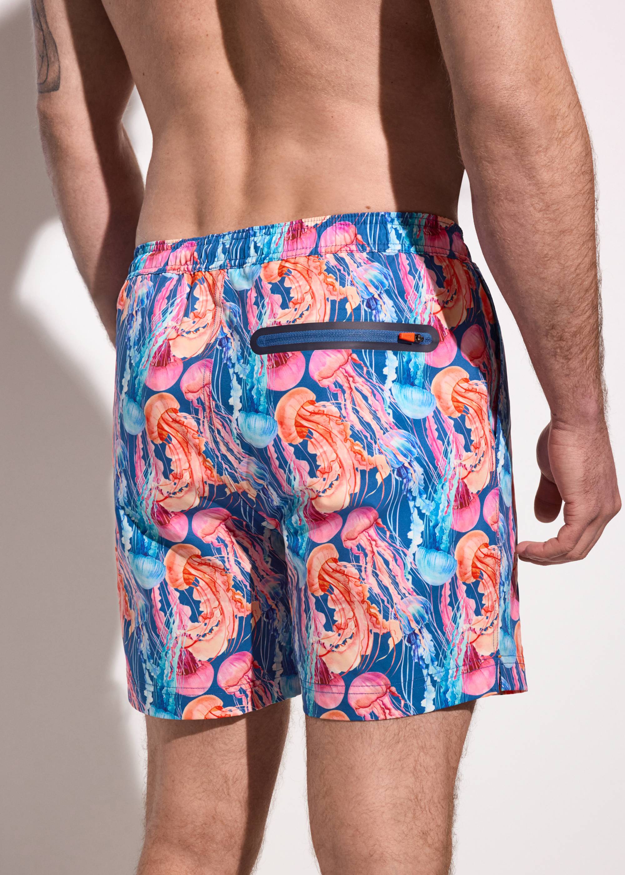 Sol Swim Short 6 ½” Inseam In Riccio Cabana Blue For Mens Swims Swims